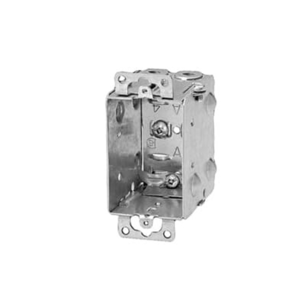 ABB IBERVILLE BOX METAL 1G 3 X 2 X 2-1/2"D FLUSH EARS 4-HOLES FOR NMD CABLE | EWEL